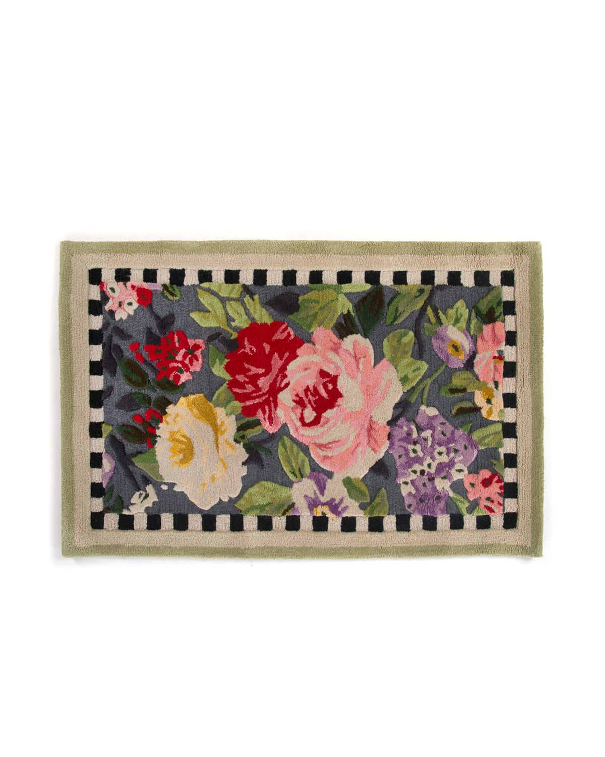 MacKenzie-Childs Tudor Rose Rug, 2.25' x 3.75' and Matching Items ...