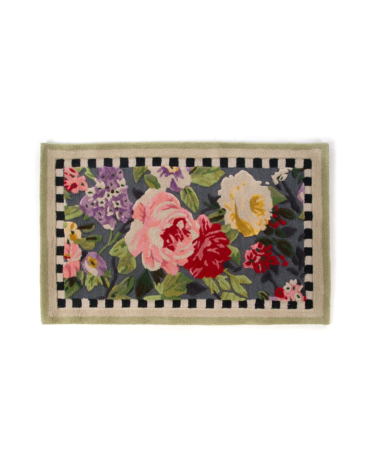 MacKenzie-Childs Tudor Rose Rug, 2.25' x 3.75' and Matching Items ...