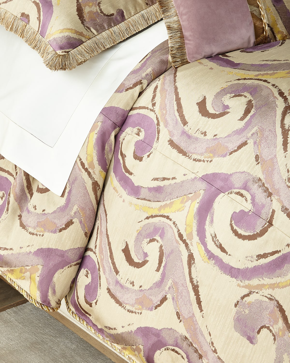 Dian Austin Couture Home Wisteria Scroll Queen Duvet and Matching Items ...