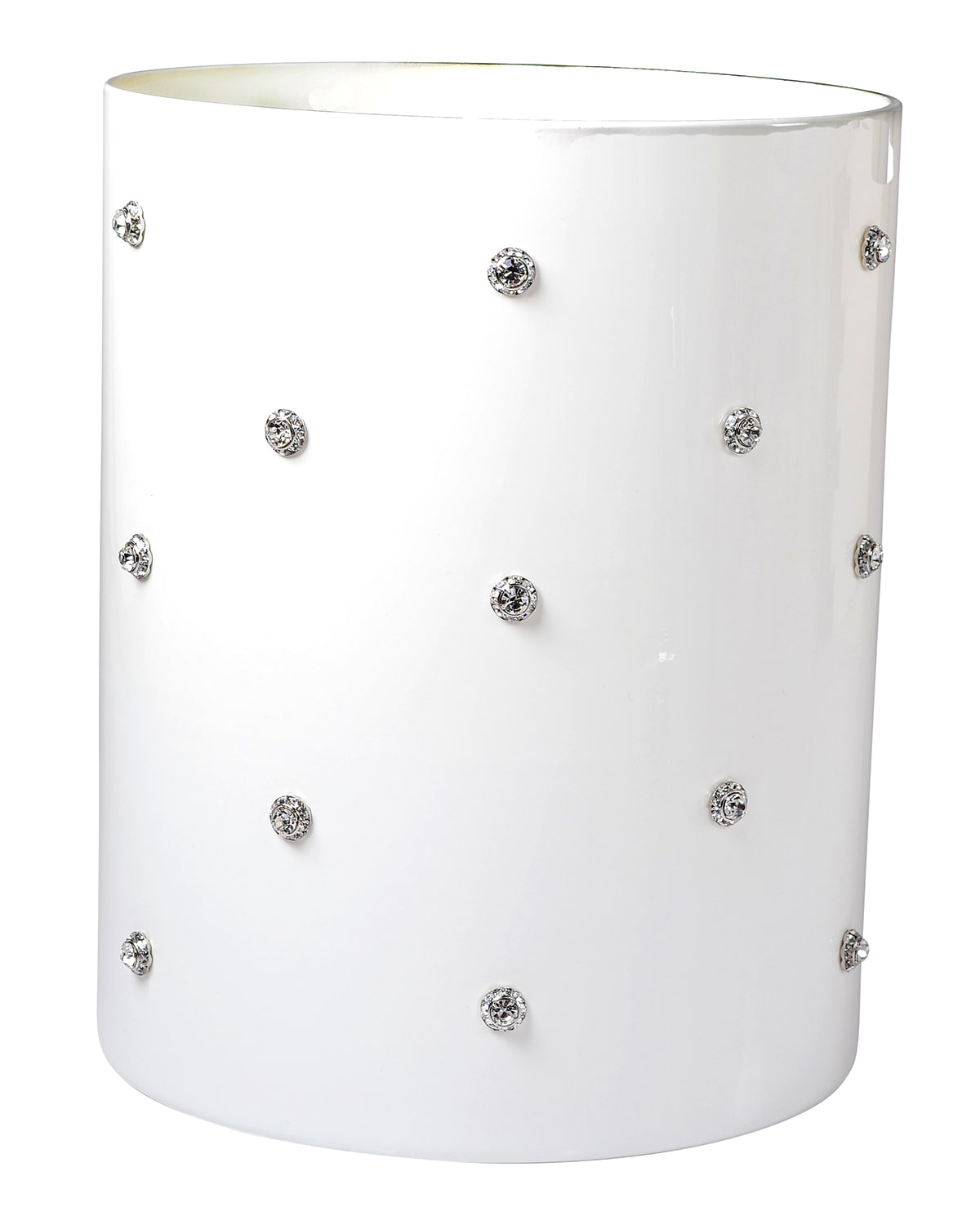 Mike & Ally Nova Glass Soap Dish with Stones, White and Matching Items ...