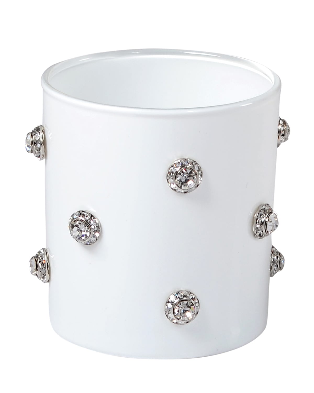 Mike & Ally Nova Glass Soap Dish with Stones, White and Matching Items ...