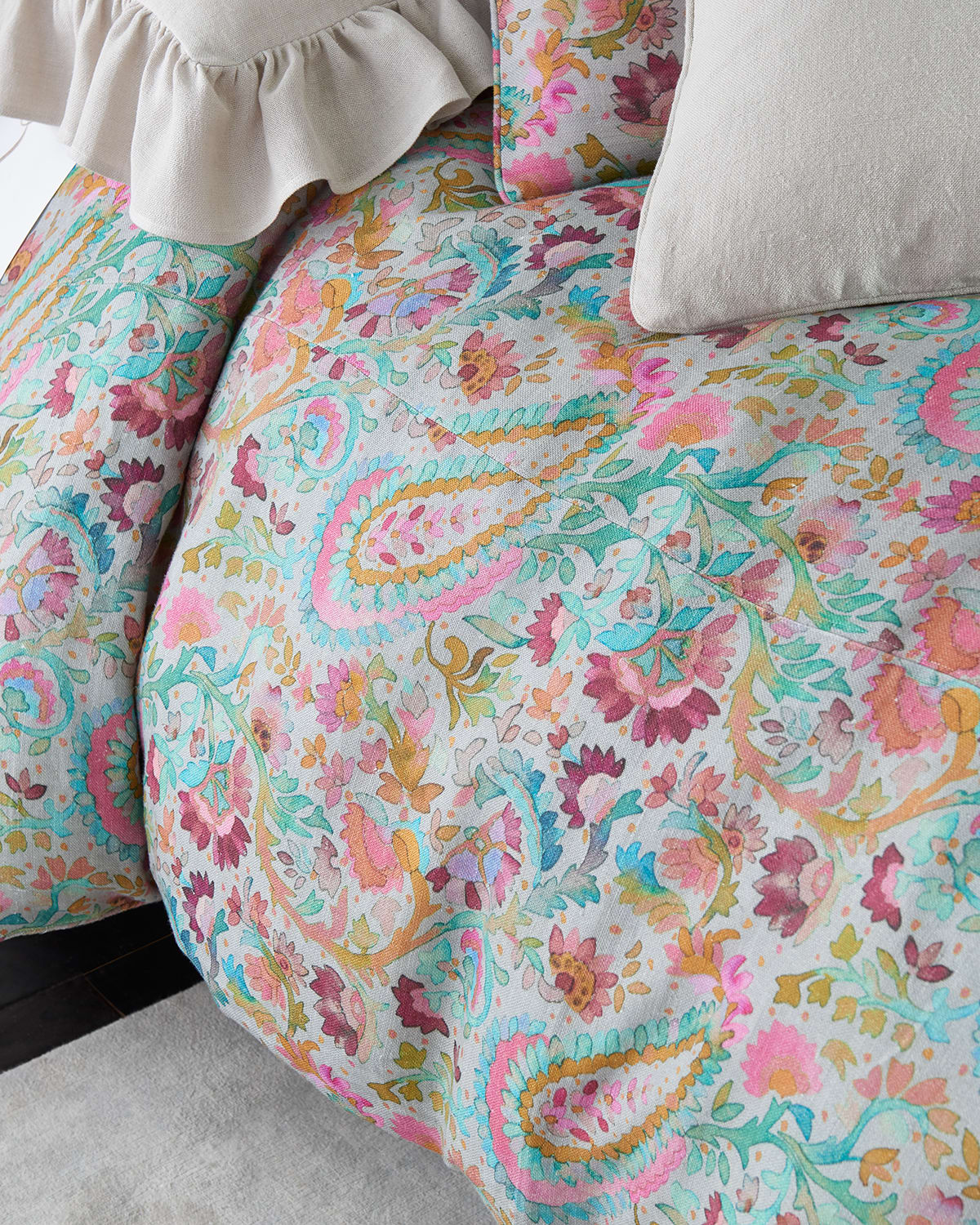 Pine Cone Hill Ines Linen Twin Duvet Cover and Matching Items ...