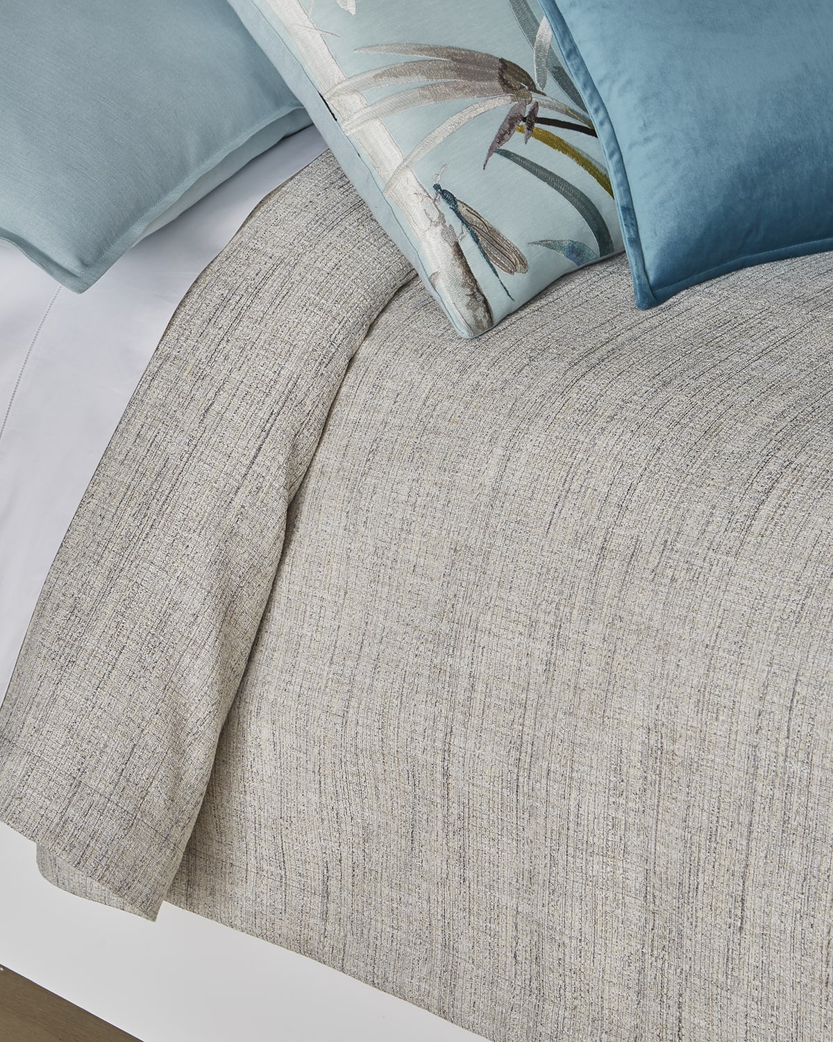 Fino Lino Linen & Lace Tropical King Duvet and Matching Items ...