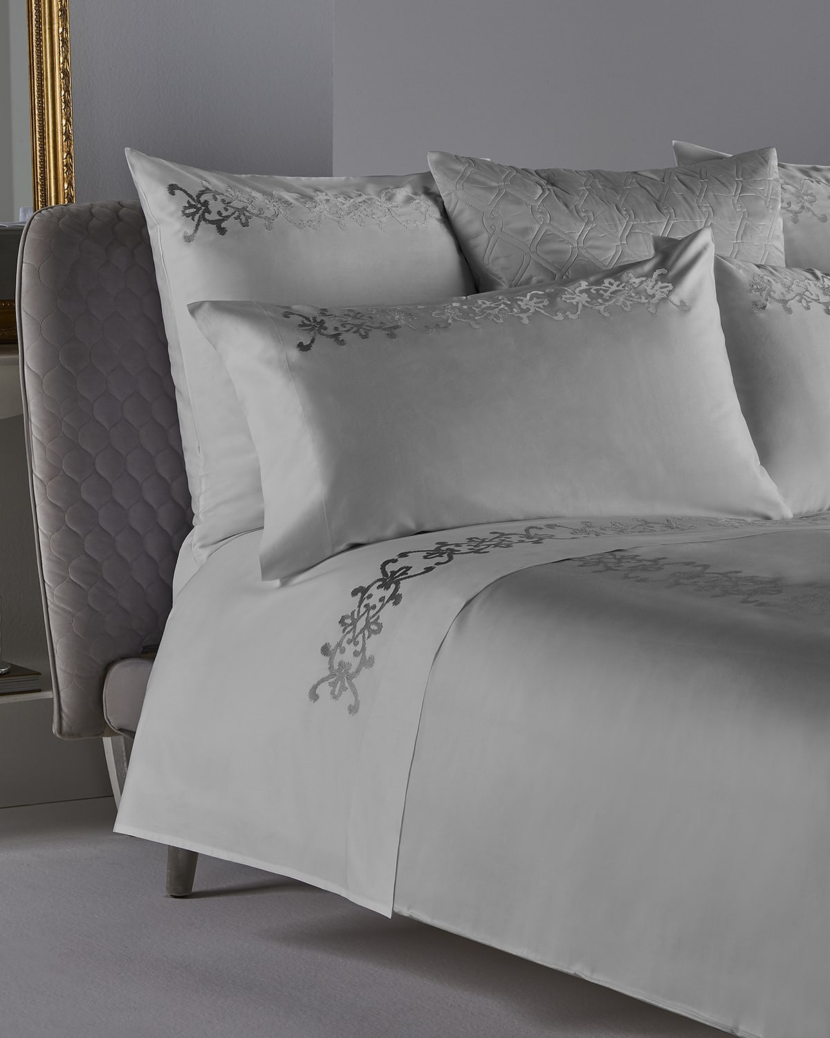 Frette at Home Antico Embroidery King Duvet Cover and Matching Items ...