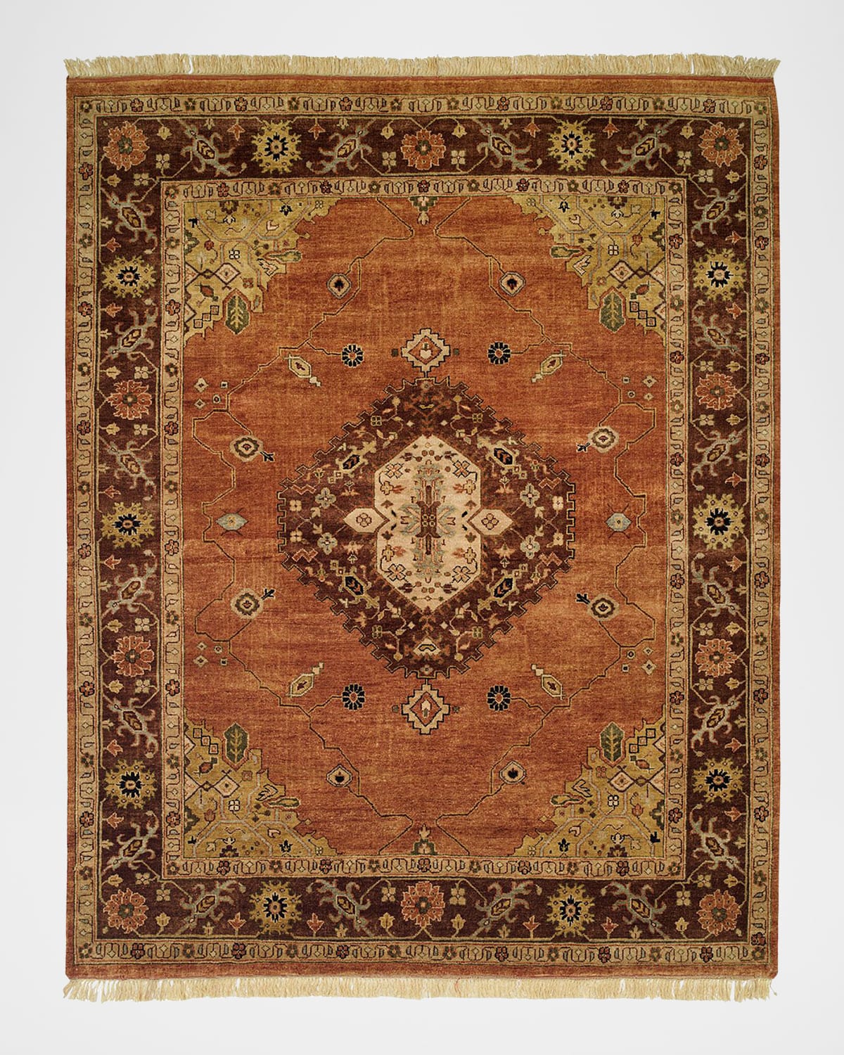 Haven & Loom Chocolate Copper Medallion Rug & Matching Items | Horchow