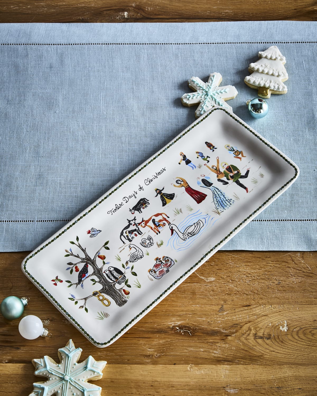 Juliska Twelve Days of Christmas Rectangular Hostess Tray and Matching ...