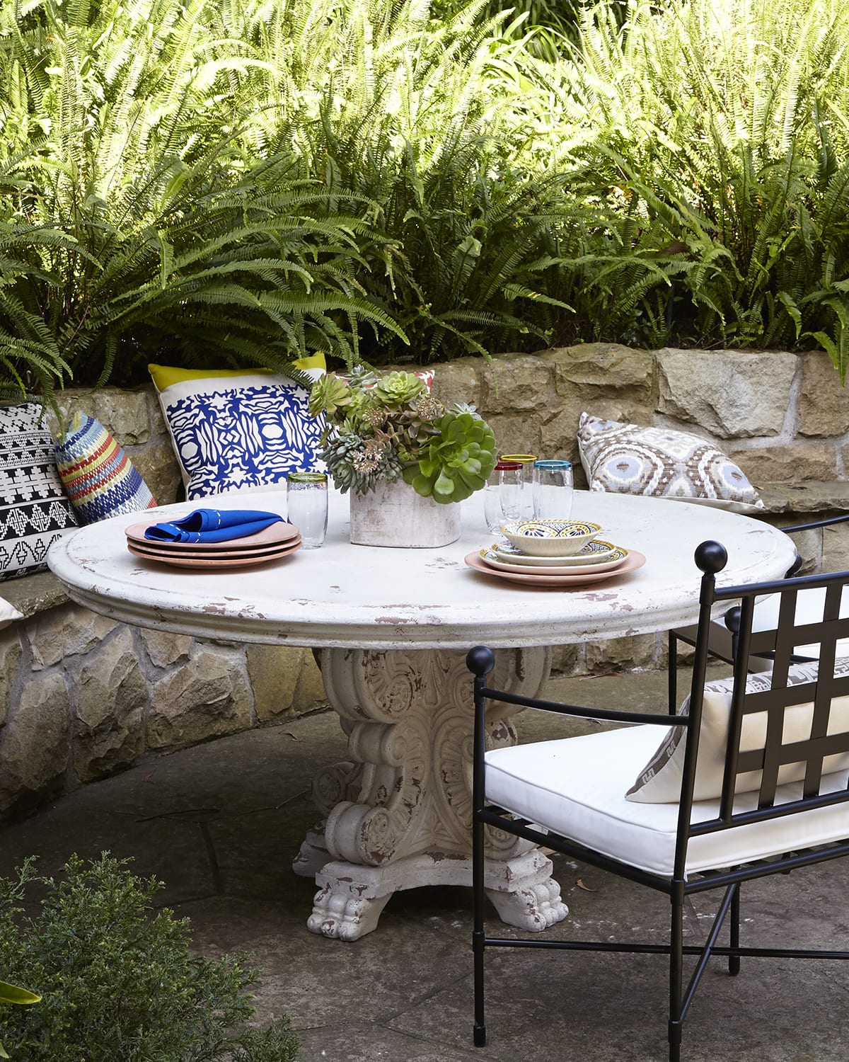 Neiman Marcus Round Dining Table & Avery Dining Chair & Matching Items ...