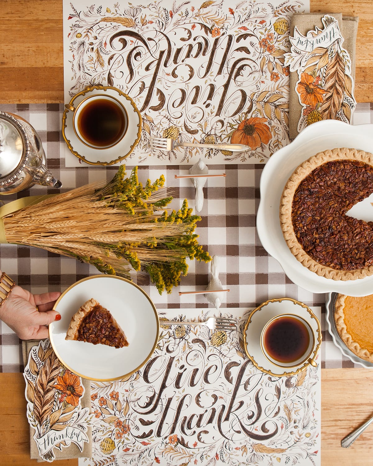 Hester & Cook Give Thanks Table Setting Decor Collection and Matching ...