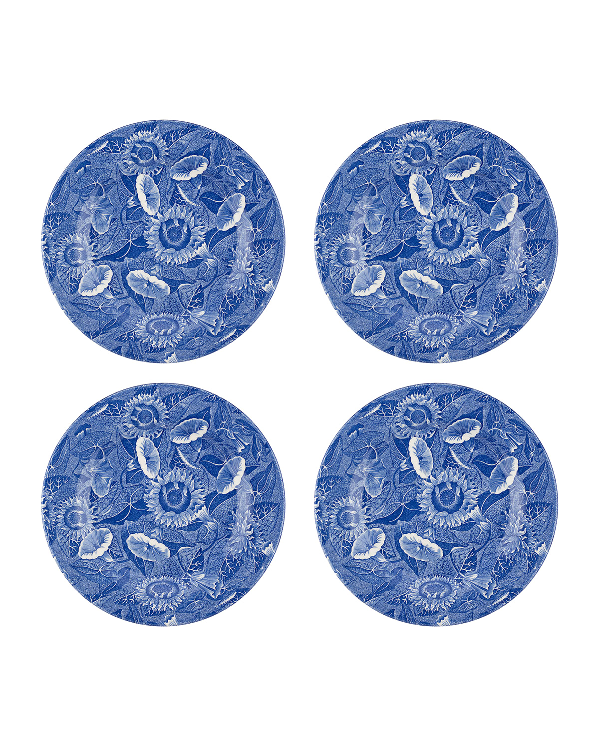 Spode Blue Room Sunflower Dinner Plates, Set of 4 and Matching Items ...