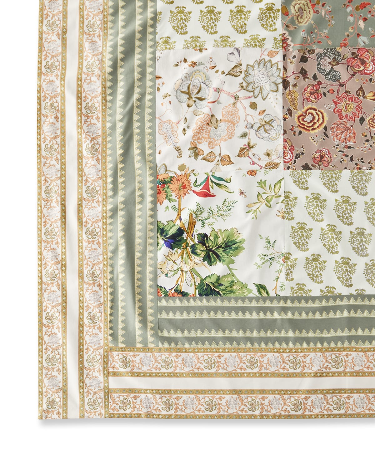 Handprint Tranquil Patchwork Table Linens Collection & Matching Items ...