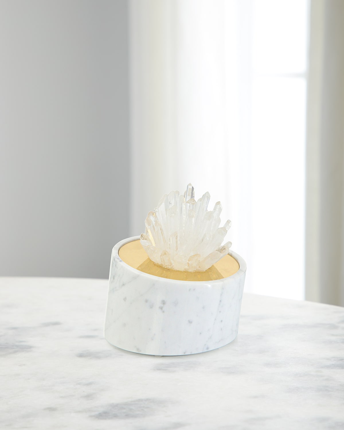 John-Richard Collection Quartz Embellished Marble Sculpture Collection ...