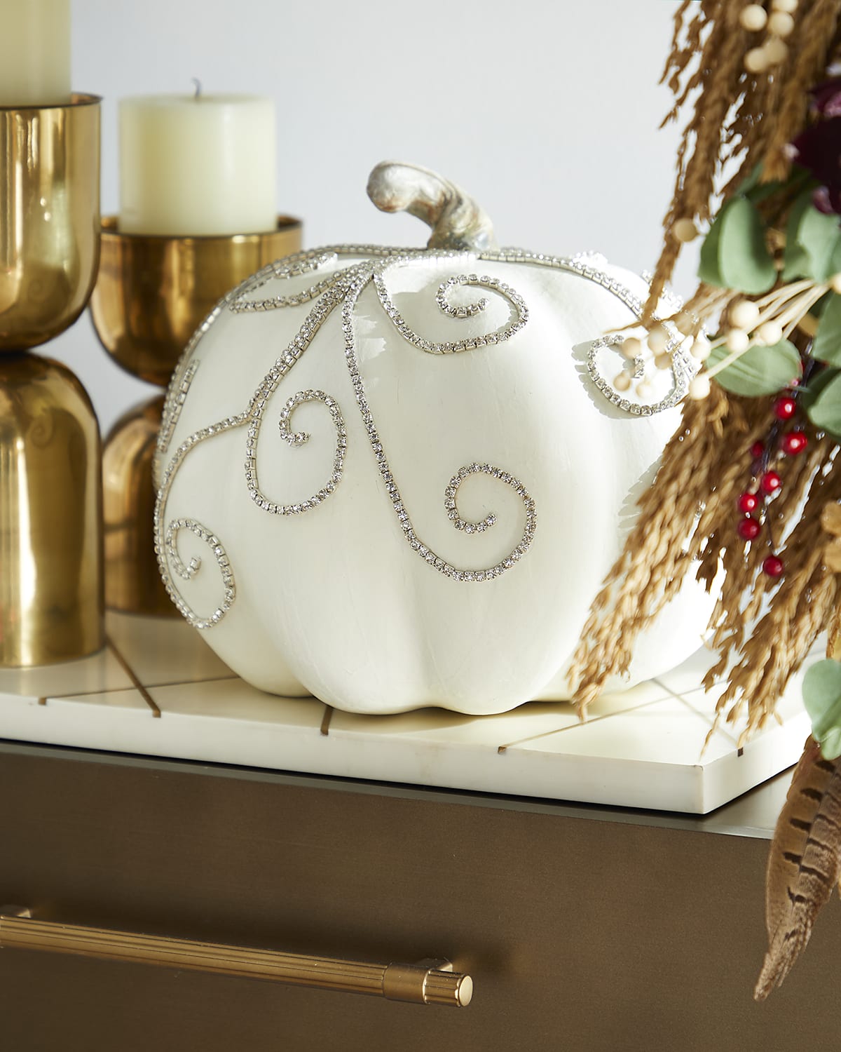 Katherine's Collection White Pumpkins & Matching Items | Horchow