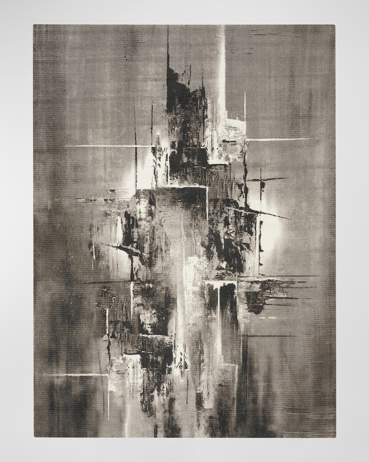 Nourison Charcoal Stroke Power-Loomed Rugs & Matching Items | Horchow