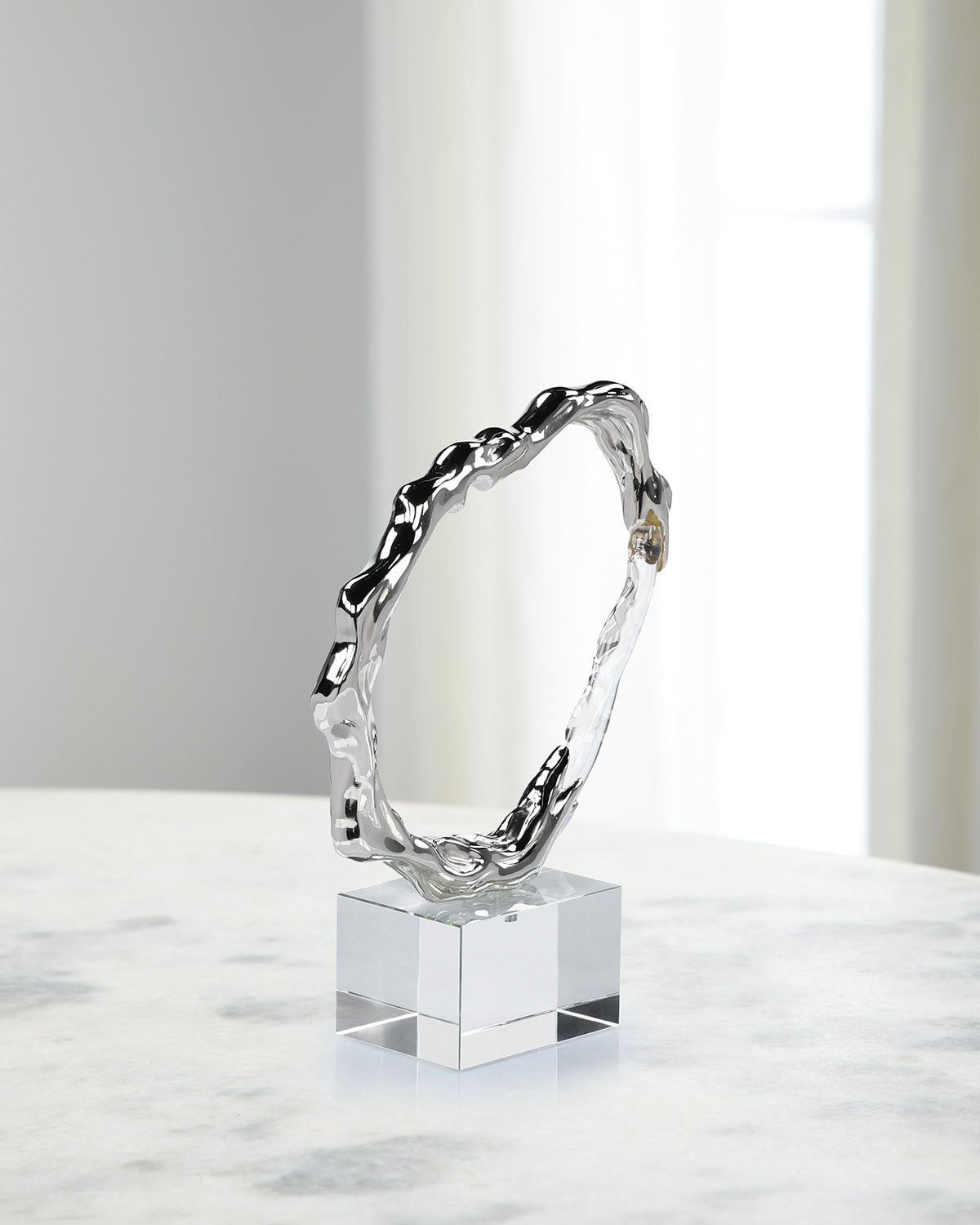 John-Richard Collection Metallic Ice Sculpture Collection, Silver ...