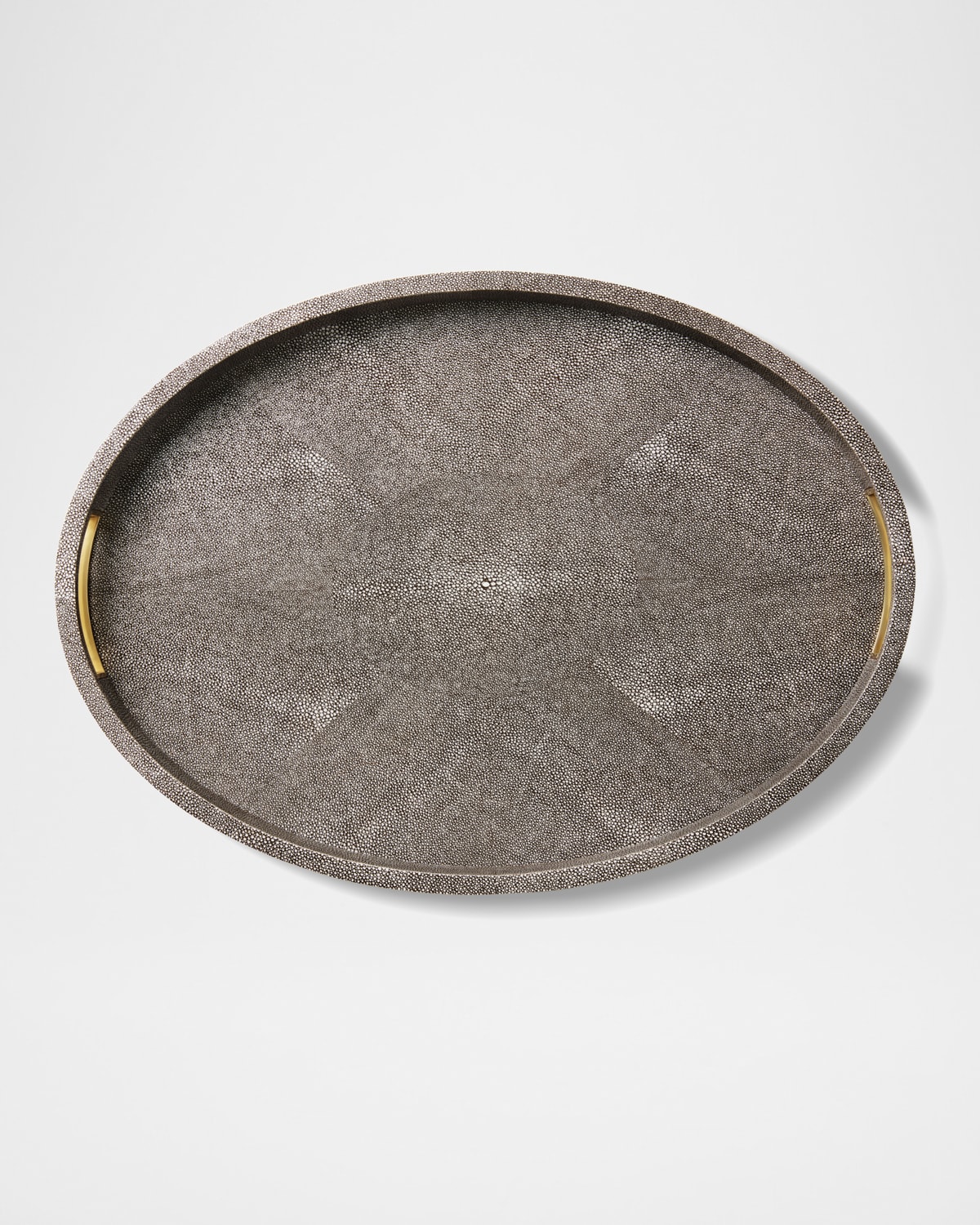 AERIN Carina Faux Shagreen Small Round Tray | Horchow