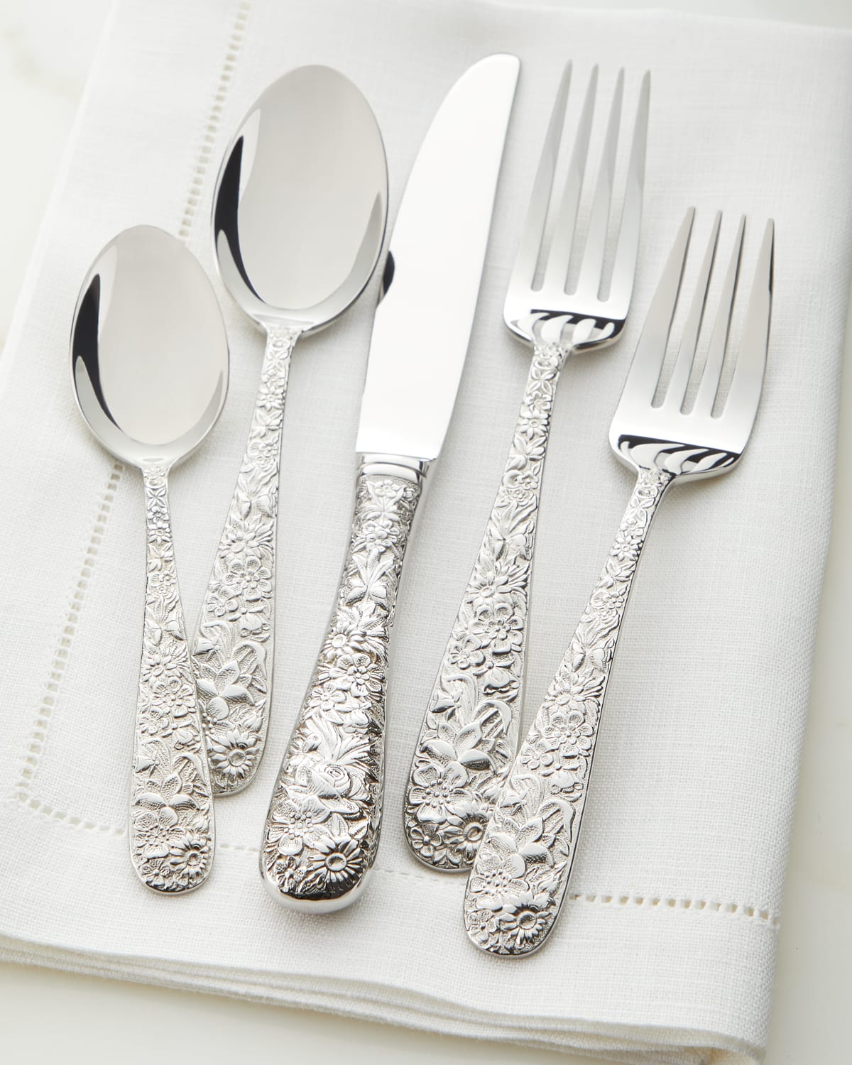 Godinger 20-Piece Gold Accent Baroque Flatware Set | Horchow