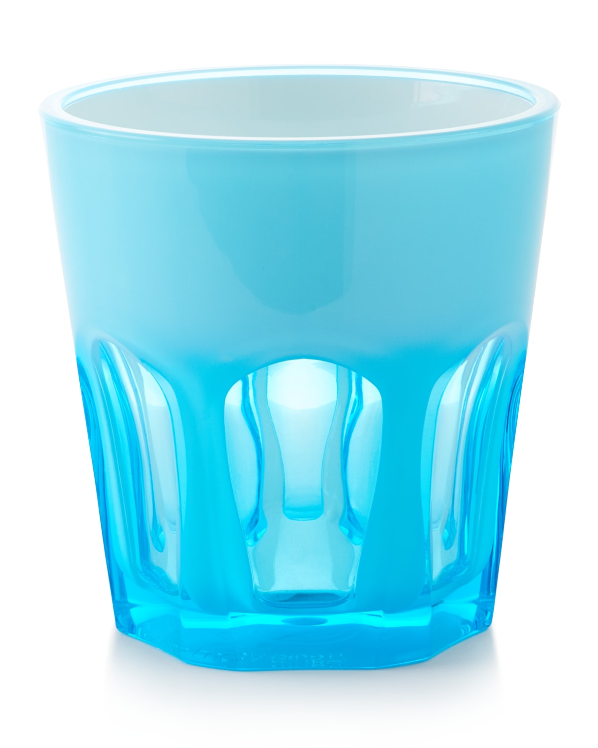 Mario Luca Giusti Double Face Acrylic Tumbler Glass, Turquoise | Horchow