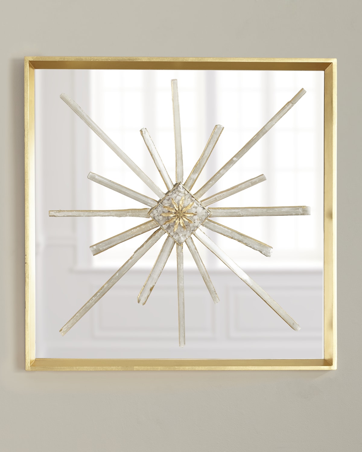 John-Richard Collection Gilded Shards 58" Wall Mirror | Horchow