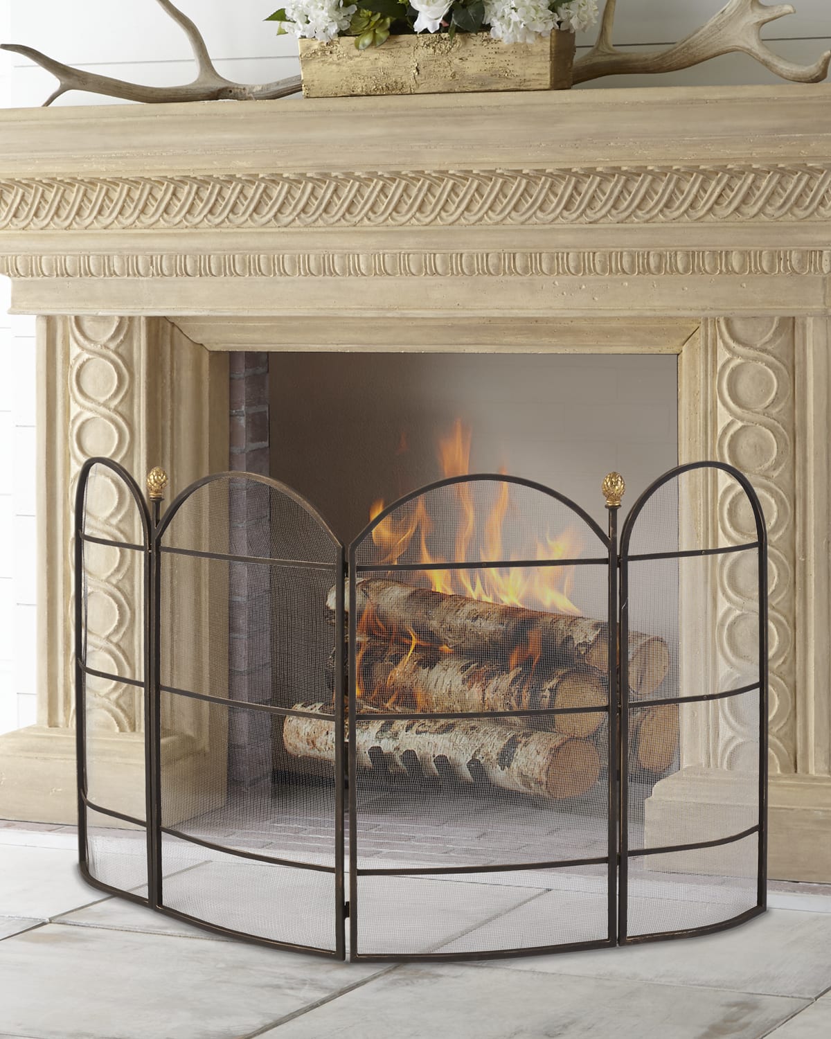 Classic Fireplace Screen | Horchow