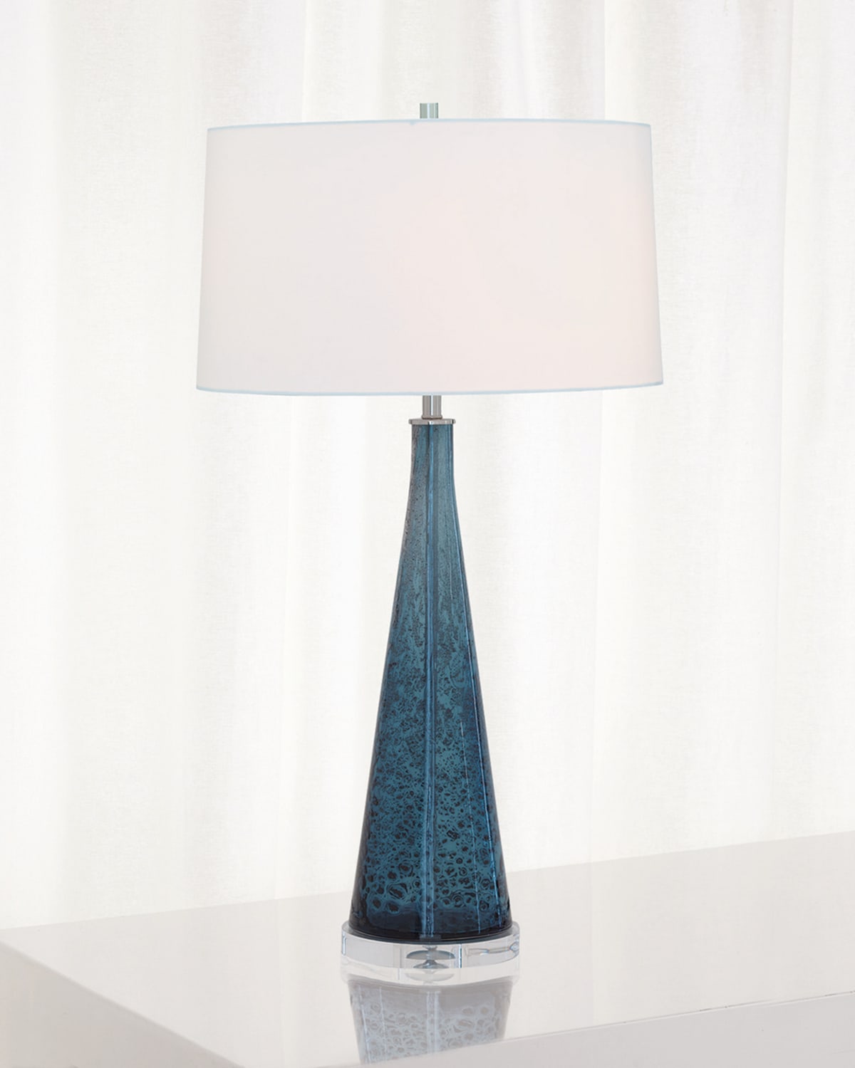 Port 68 Zebra Blue Lamp | Horchow