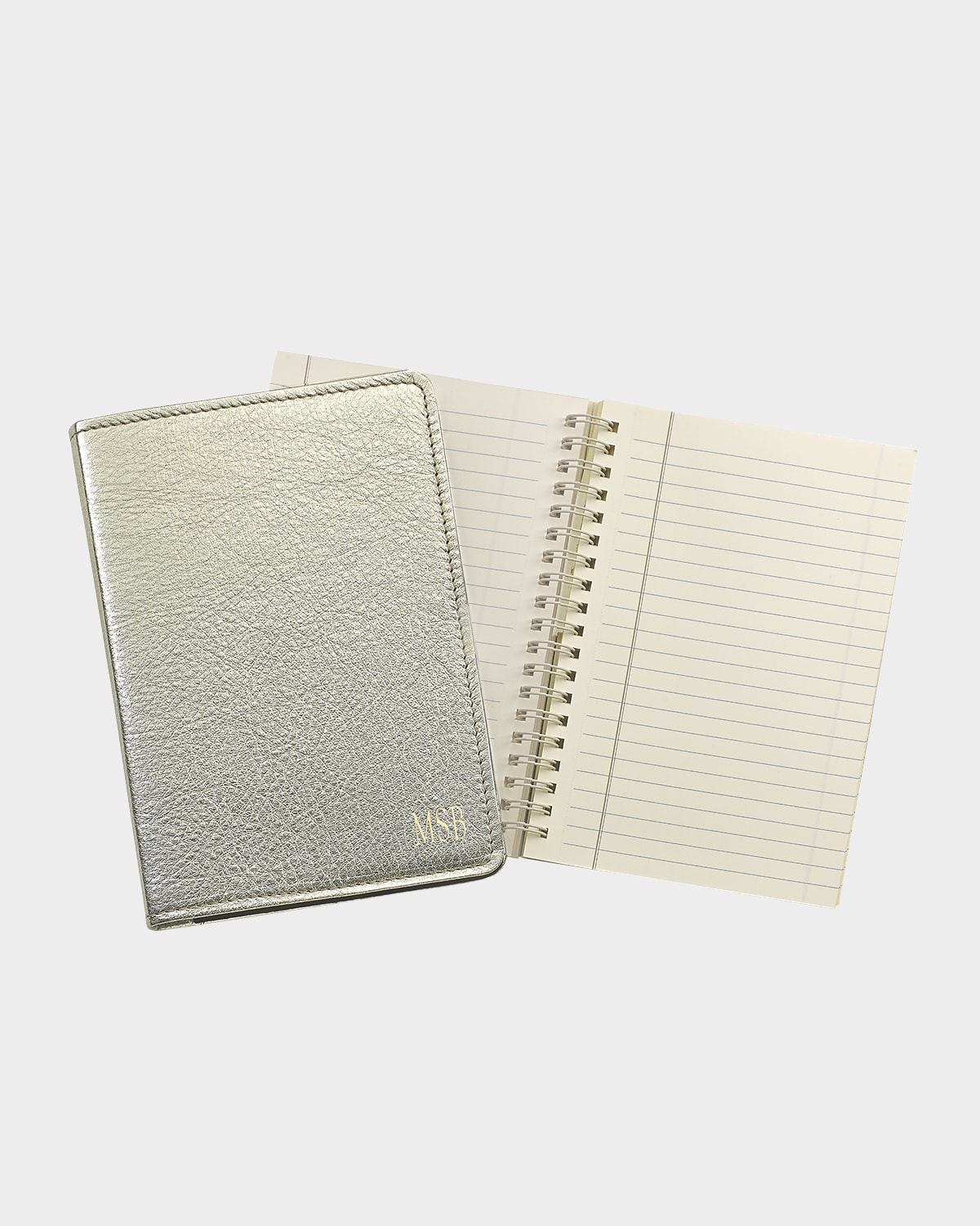 Graphic Image 9" Wire-O Leather Notebook | Horchow