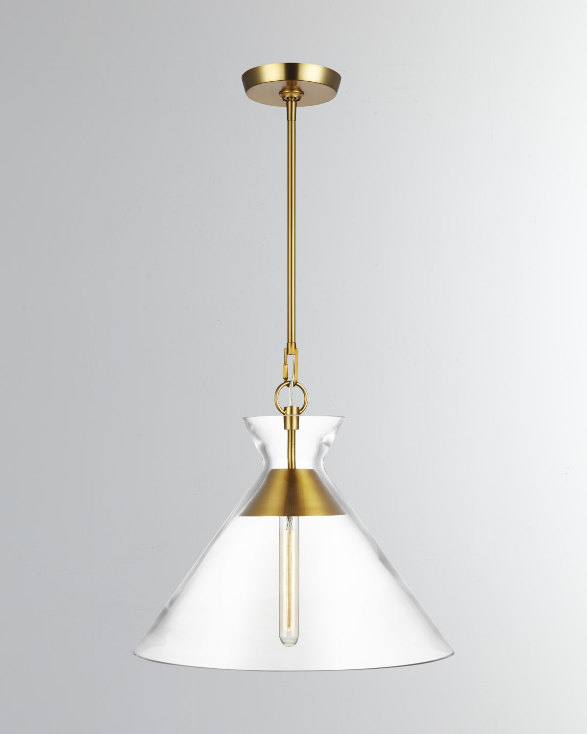 Visual Comfort Studio Wellfleet Large Cone Pendant By Chapman & Myers ...