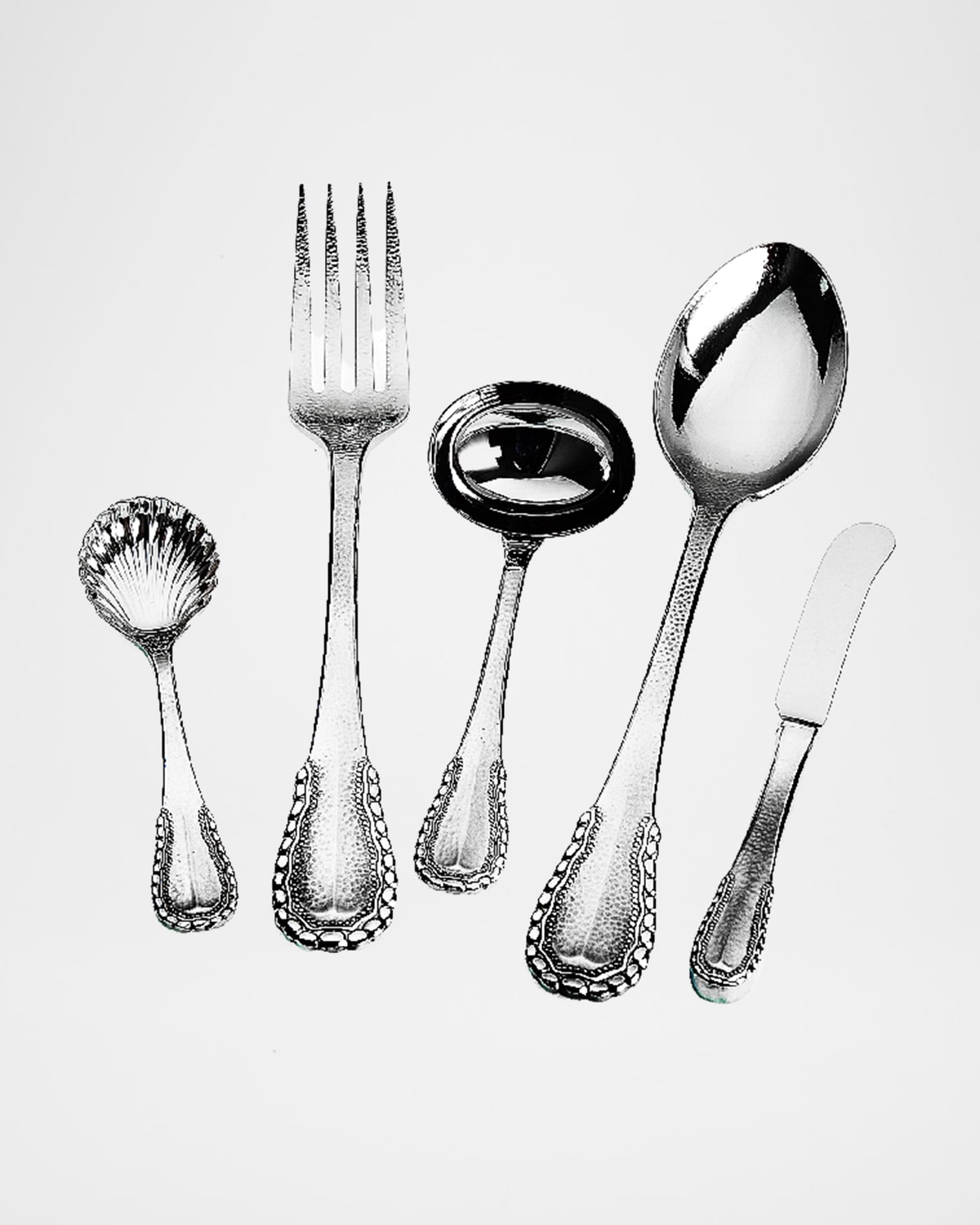Ricci Silversmith 20-Piece Parisian Garden Flatware Set | Horchow