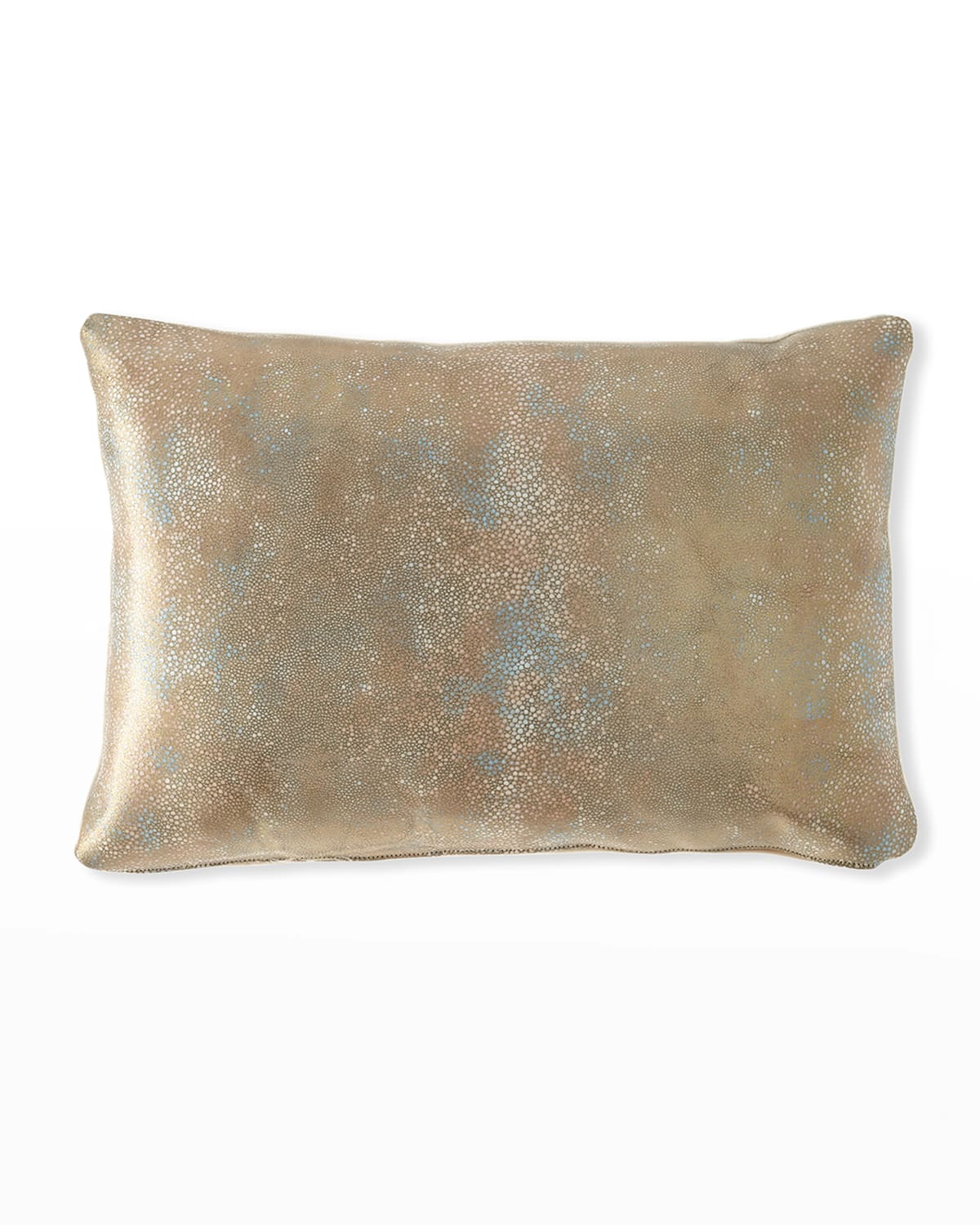 Massoud Teal Tibetan Lamb Pillow, 26"Sq. | Horchow