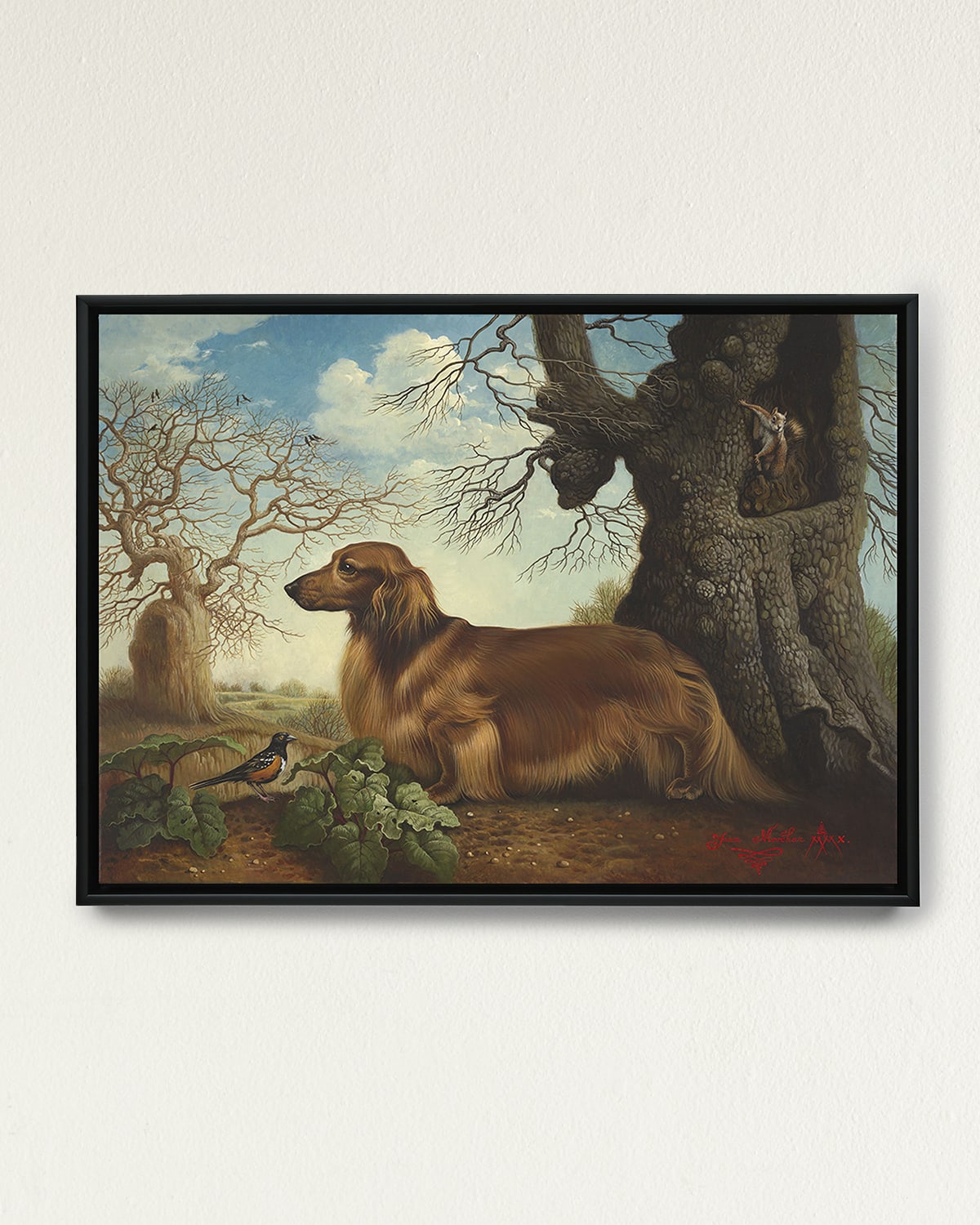 Yana Movchan "Monkey Watching Dancing Flowers" Limited Edition Giclee ...