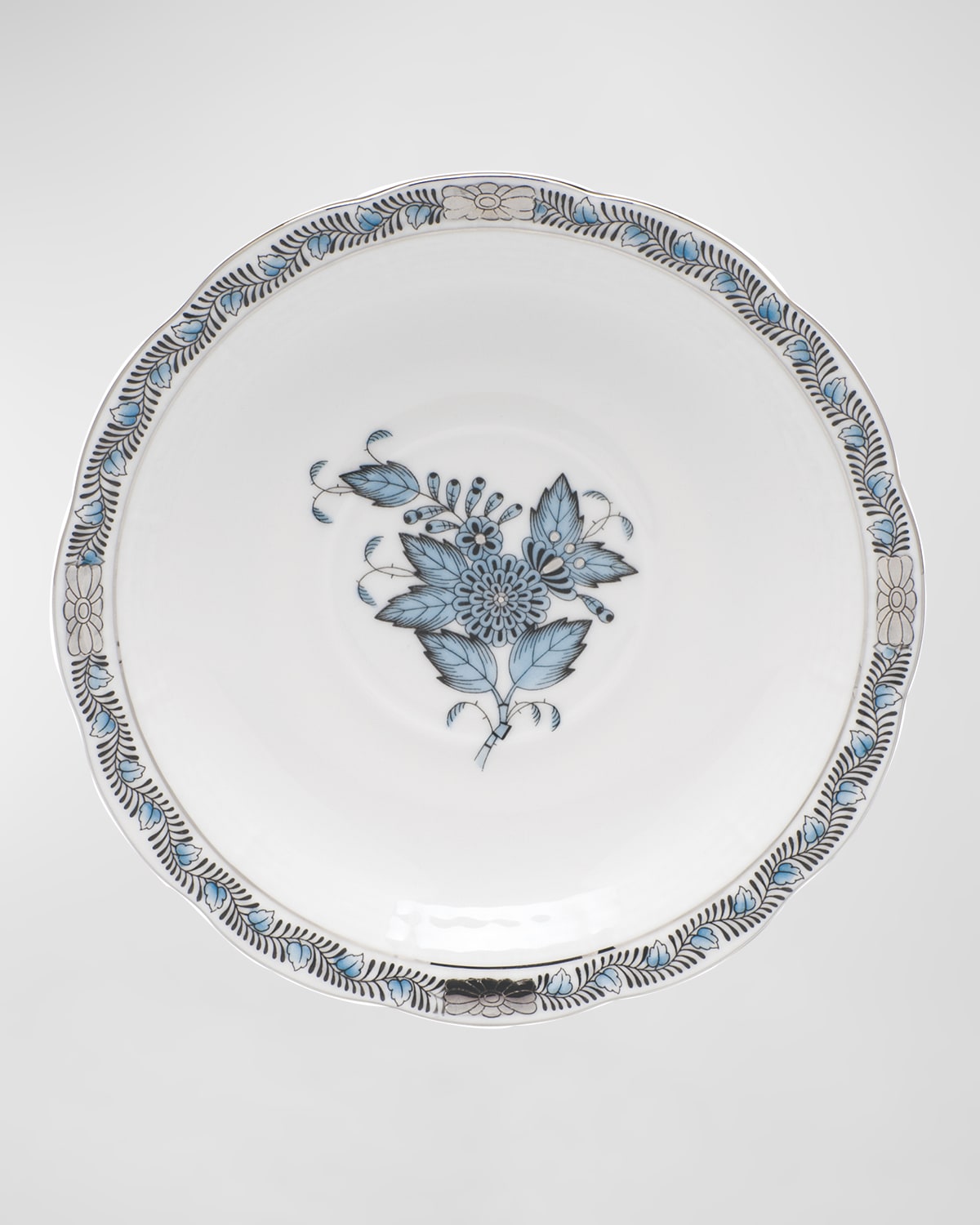 Herend Rothschild Bird Borders Brown Salad Plate #1 | Horchow
