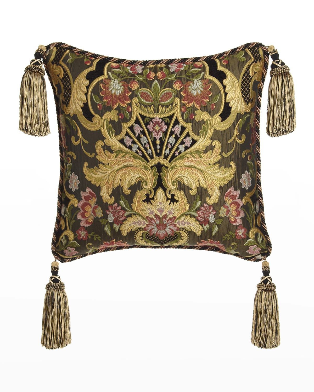 Austin Horn Collection Mesa Ribbed Velvet Boudoir Pillow, 19" x 15 ...