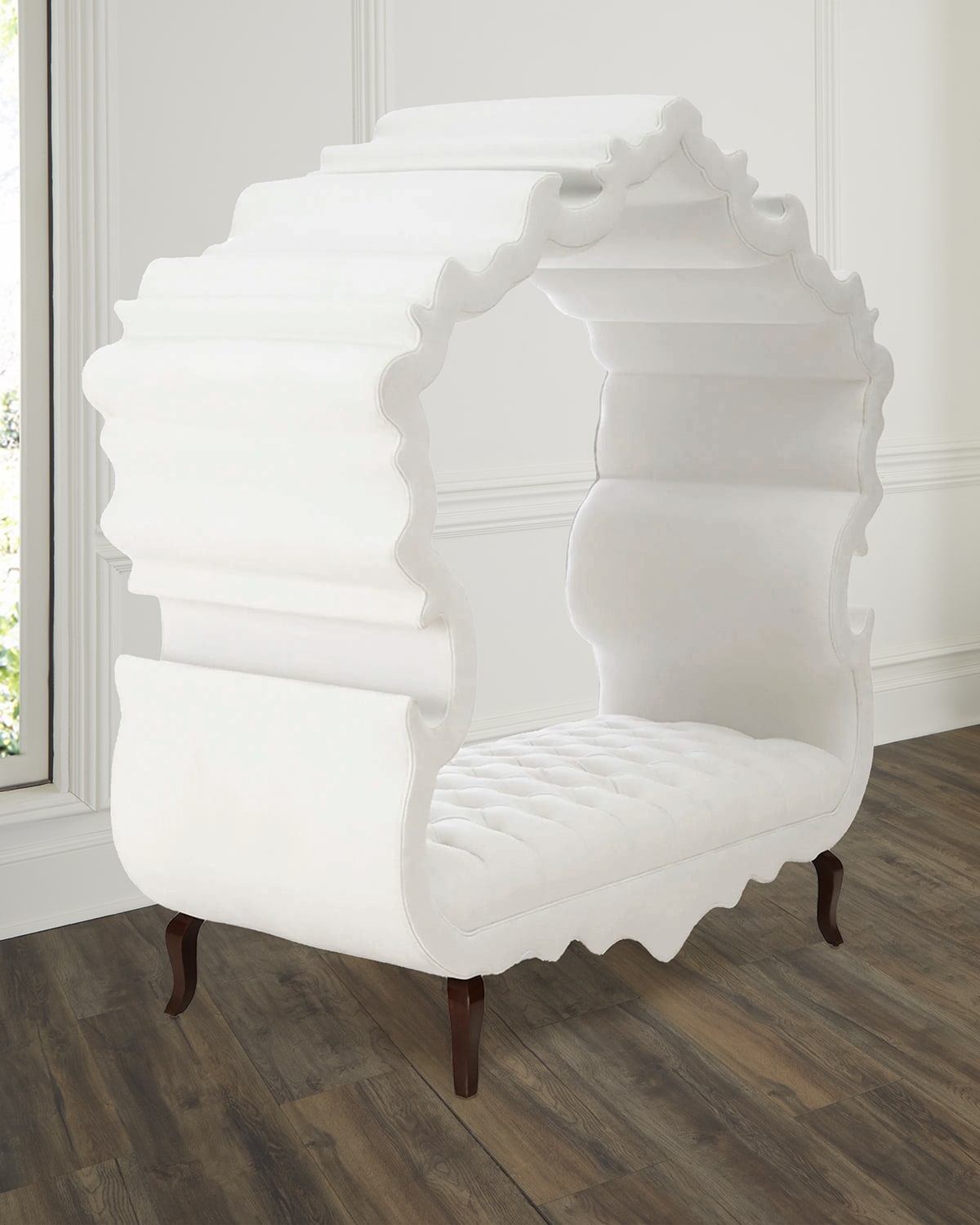 Haute House Fuchsia Peacock Bench, 42" | Horchow