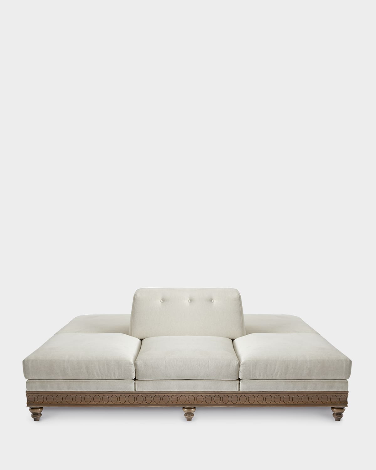 Peninsula Home Collection Fleur Velvet Island Sofa, 55" | Horchow