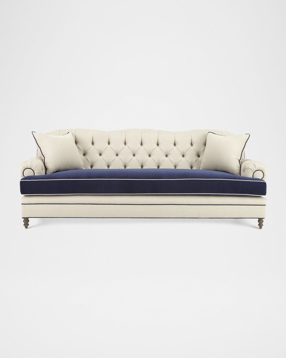 Four Hands Sable Tufted Leather Sofa | Horchow