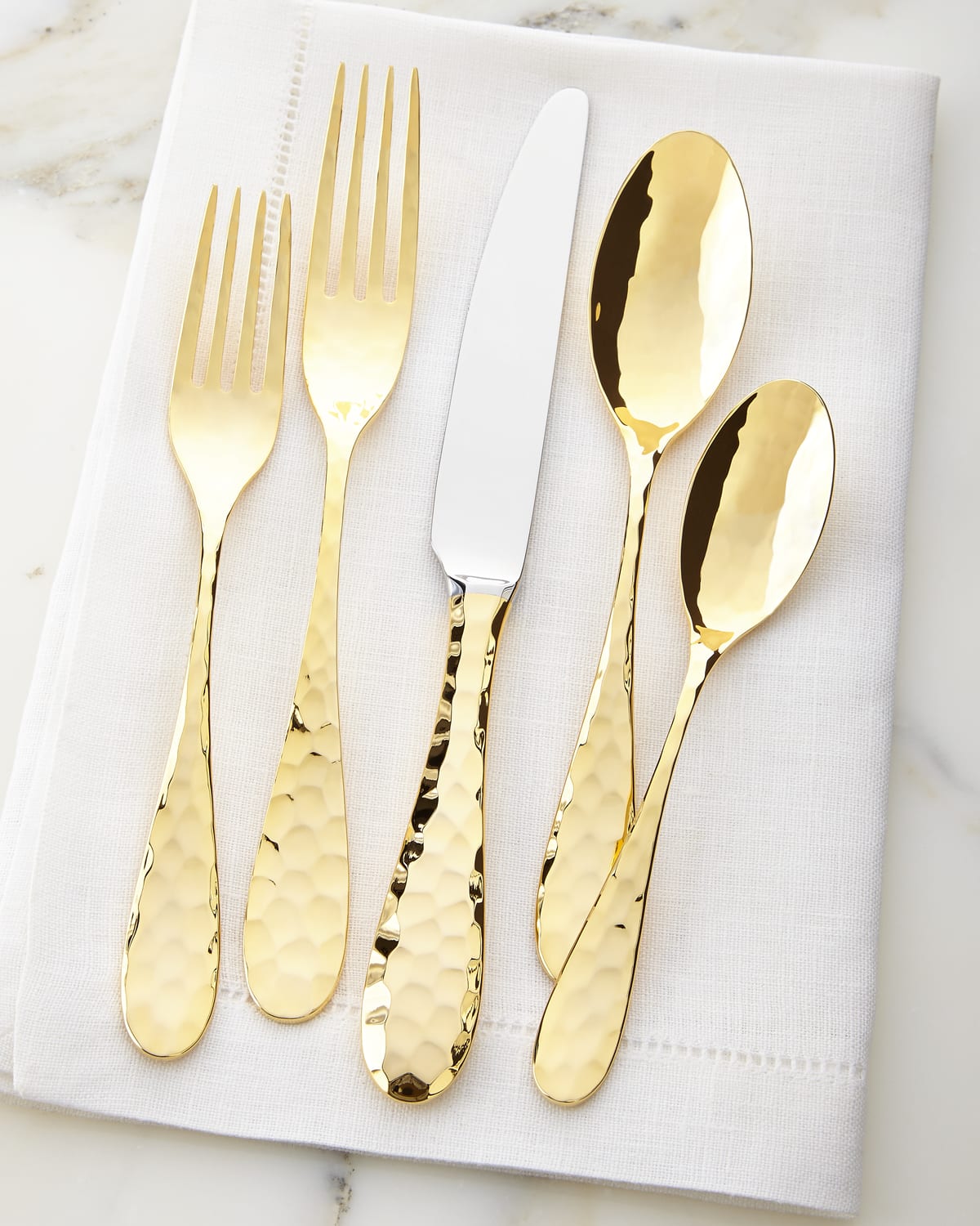 Godinger 20-Piece Gold Accent Baroque Flatware Set | Horchow