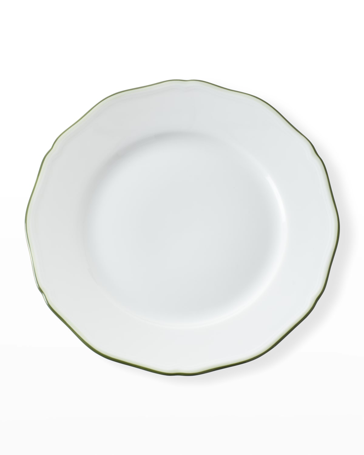 Raynaud Touraine Double Filet Green Rim Plate | Horchow