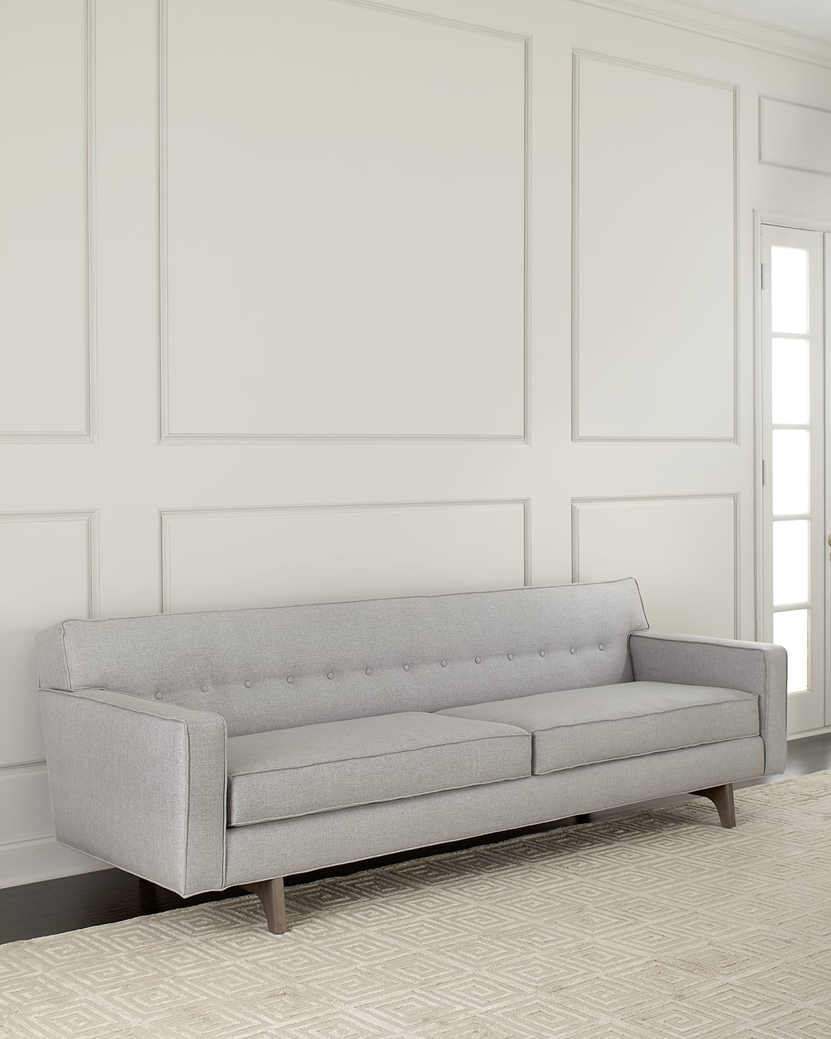 Interlude Home Davis Leather Sofa, 90" | Horchow