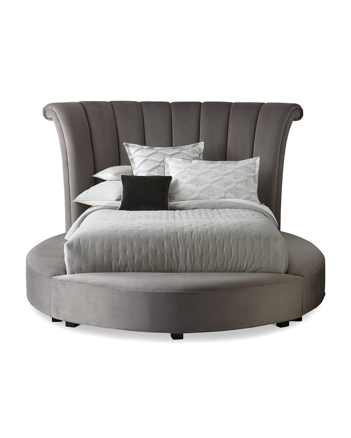 Haute House Katya Round California King Platform Bed Horchow