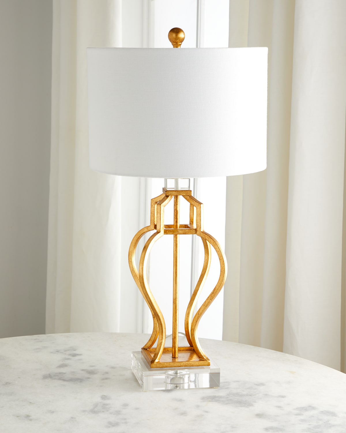 Couture Lamps Gold Oak Leaf Table Lamp | Horchow