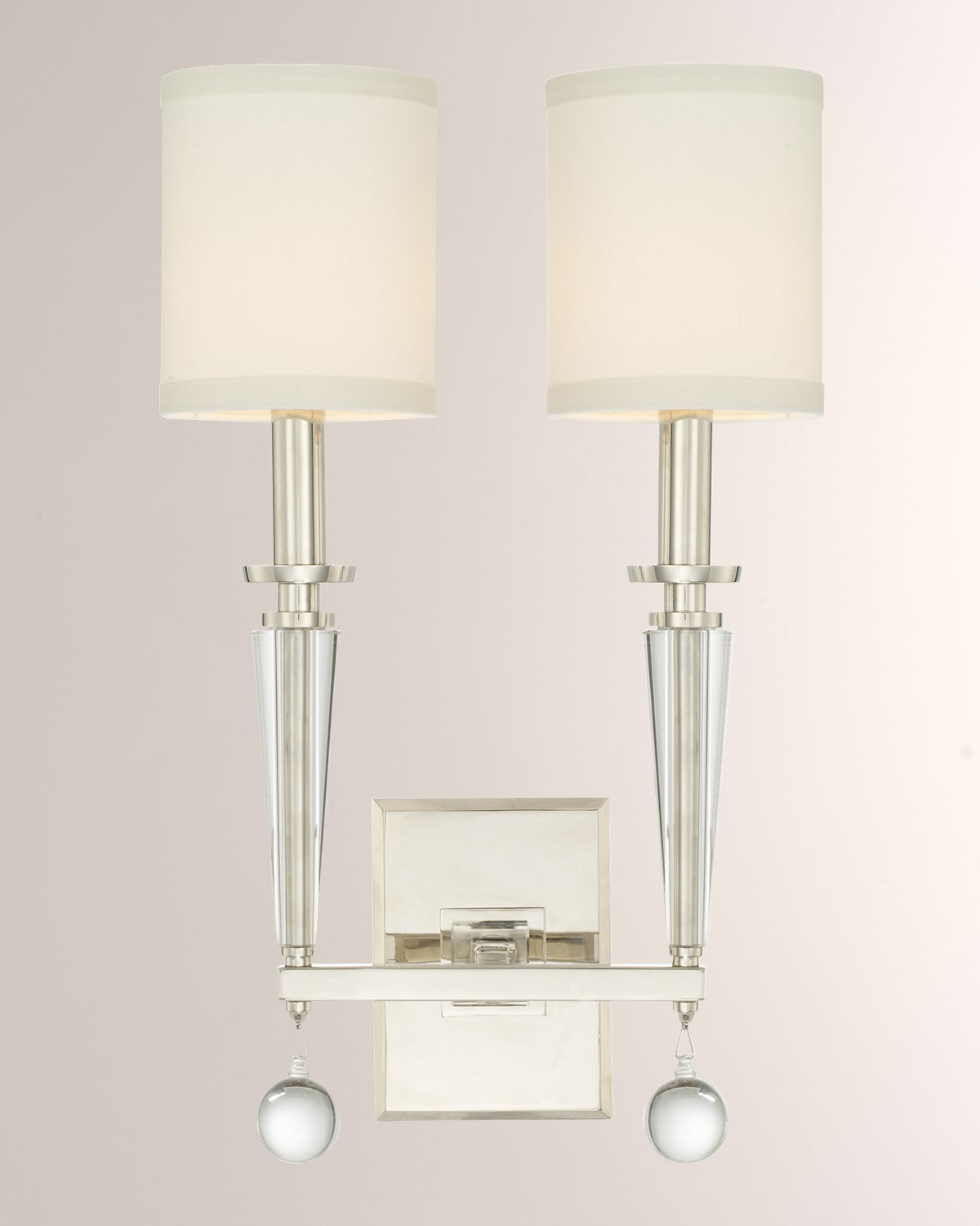 Crystorama Broche 2-Light Antique Gold Sconce | Horchow