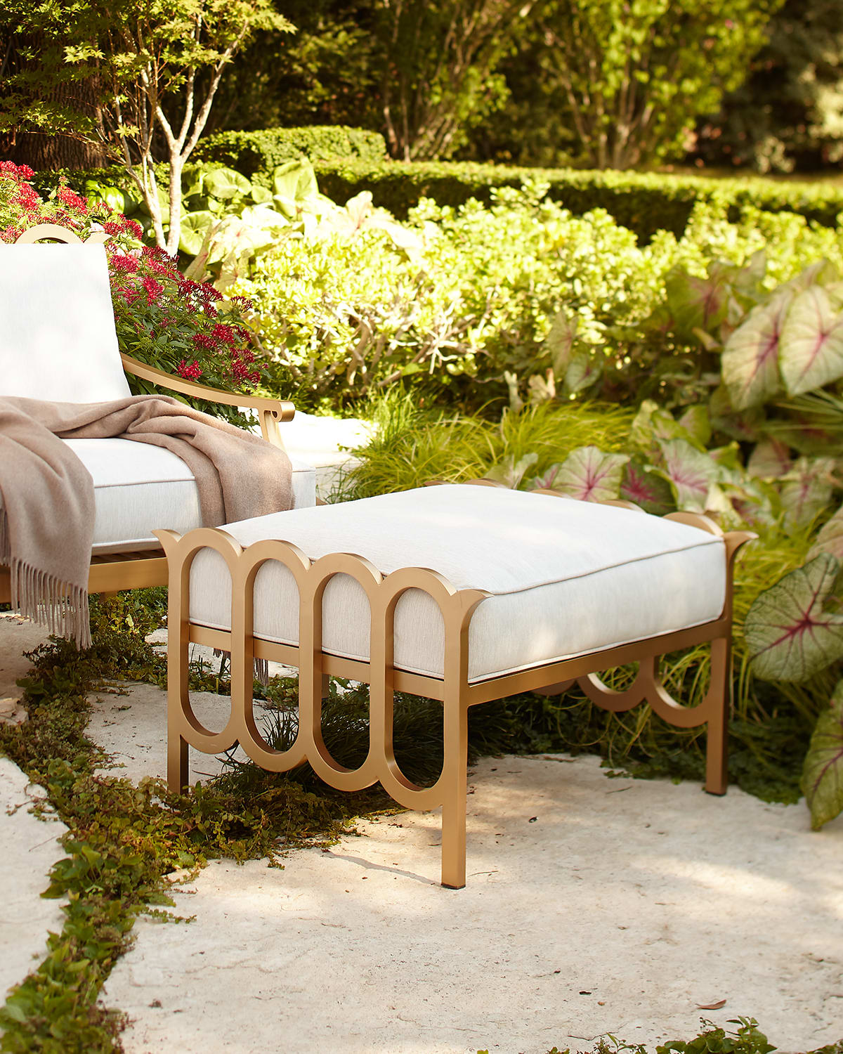 Neiman Marcus Capri Ottoman | Horchow