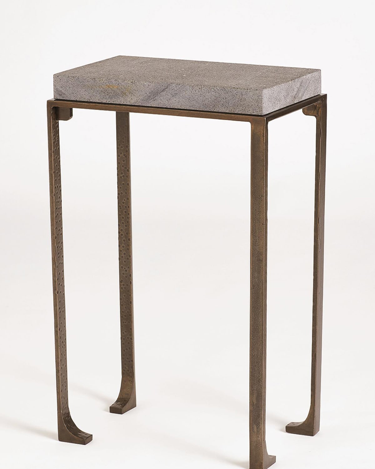 William D. Scott for Global Views Curve Silver Side Table | Horchow
