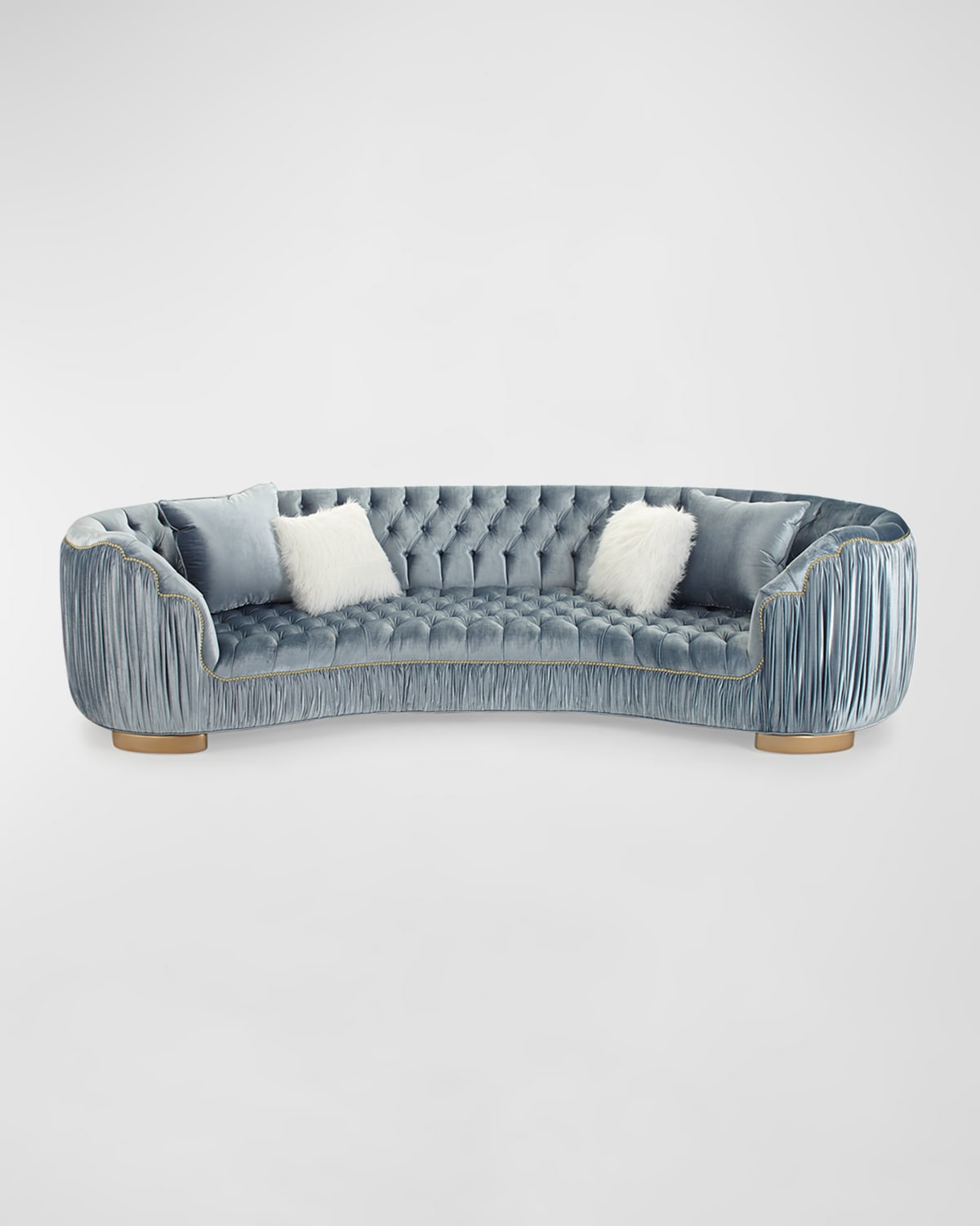 Bernhardt Interiors Amara Curved Sofa, 98" | Horchow