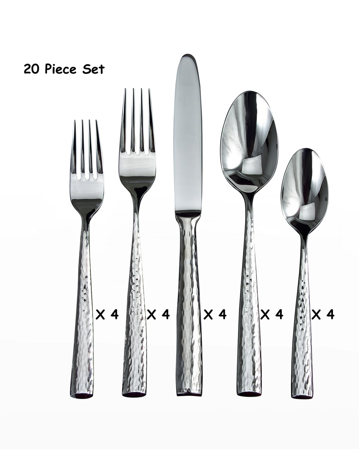 Ricci Silversmith 20-Piece Art Deco Flatware Set | Horchow