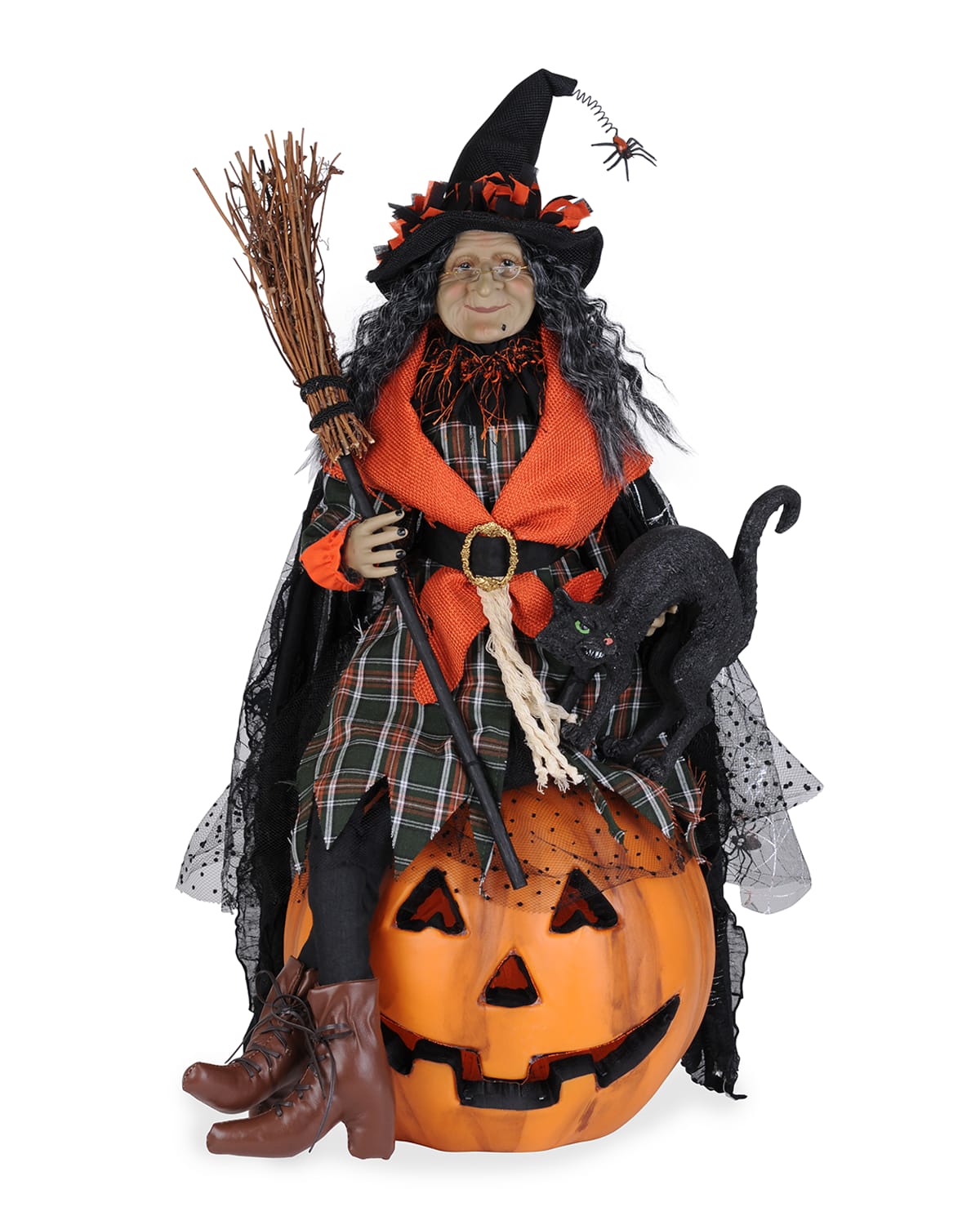 Karen Didion Originals Lighted Tabitha Witch Halloween Decor | Horchow
