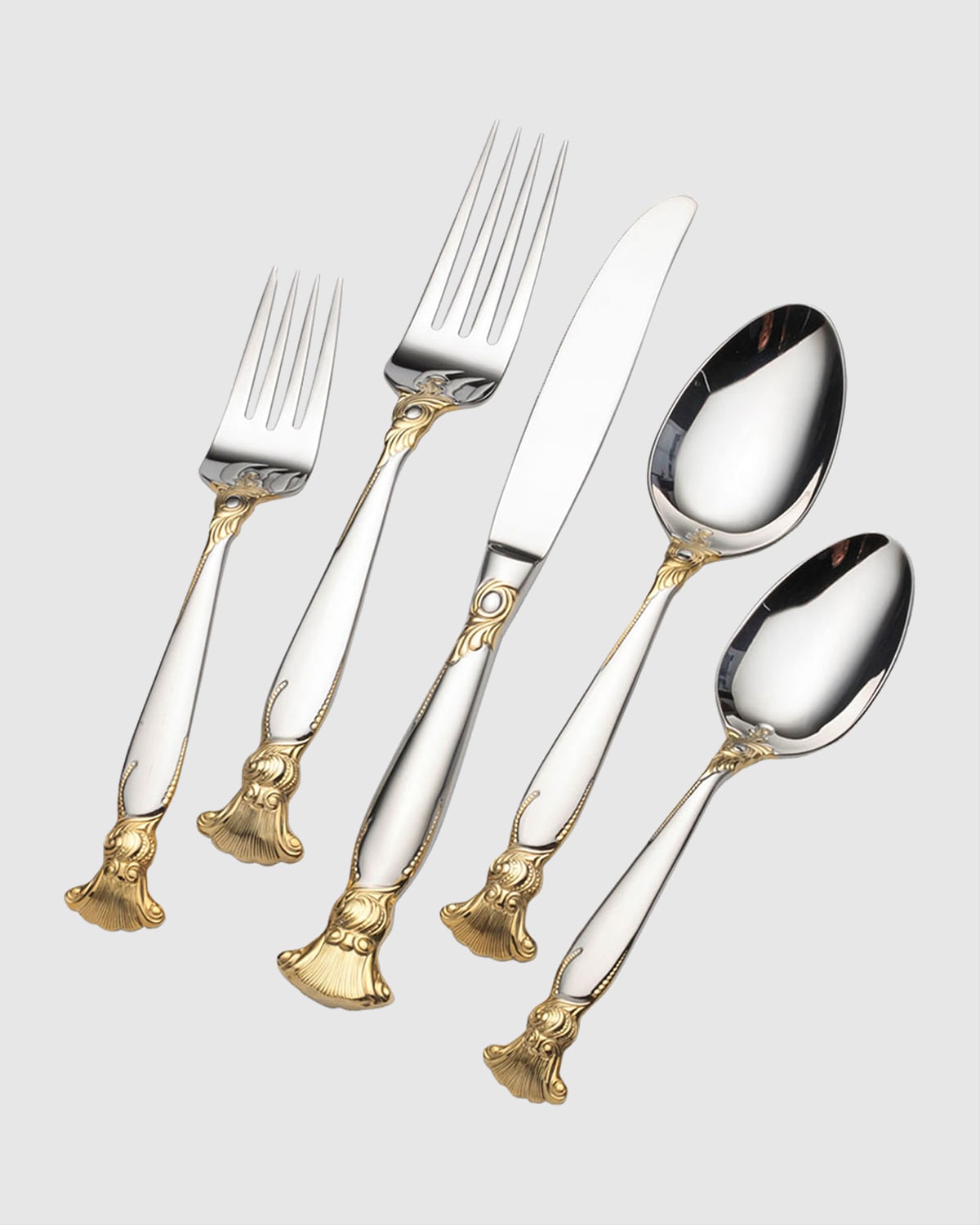Ricci Silversmith 20-Piece Parisian Garden Flatware Set | Horchow