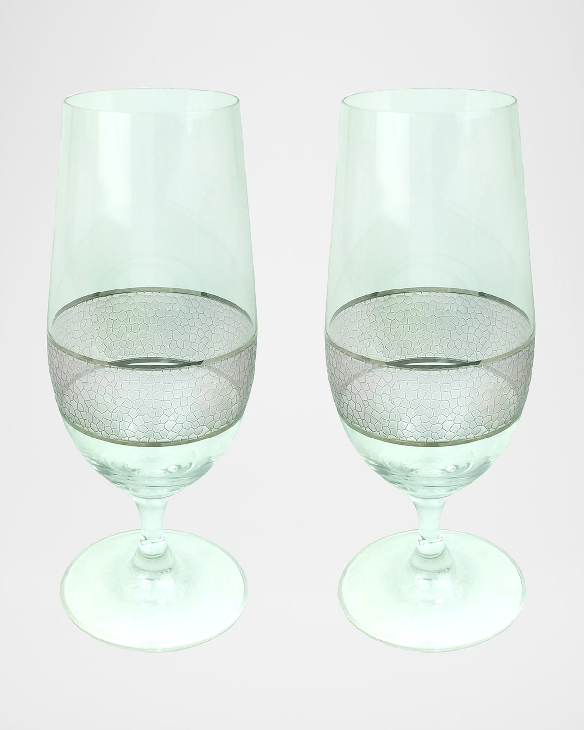 Michael Wainwright Panthera Clear Stemmed Water Glasses Set Of 2 Horchow