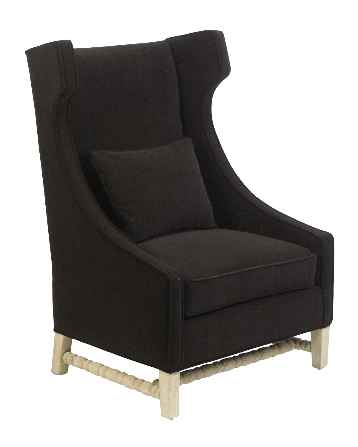Old Hickory Tannery Alexander Fringed Wing Chair | Horchow