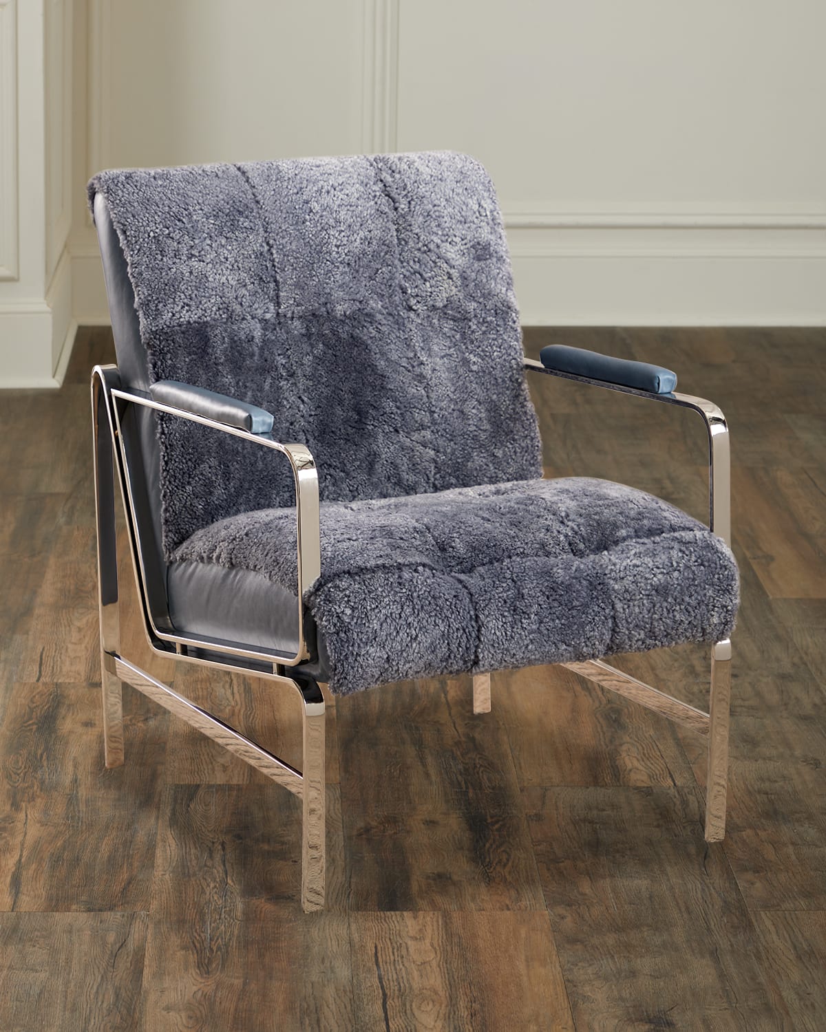Massoud Trixie Shearling Accent Chair | Horchow