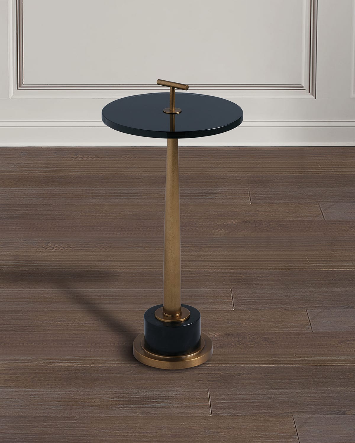 Port 68 Toronto Nickel & Crystal Accent Table | Horchow